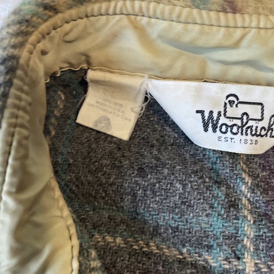 Vintage 60’s Woolrich Wool Tan/purple Plaid Shacket Thick Western Cozy ...