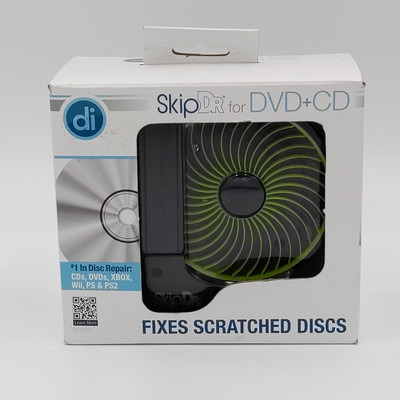 SkipDr CD & DVD Motorized Disc Repair System Black/Blue w/Cleaner | eBay