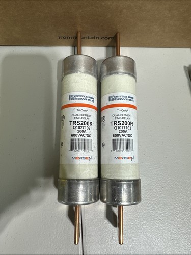 (Lot of 2) Mersen/Ferraz Shawmut TRS200R Time Delay Fuse 600VAC/DC | eBay