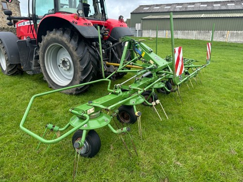 Krone KW 6.02 6 Rotor Tedder, 6m Shaker Grass Hay Scaler, Hydraulic ...