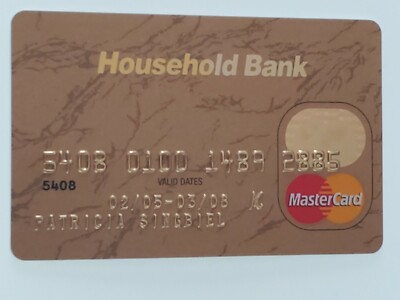 Household Bank Mastercard exp 2008 our cc1501 | eBay