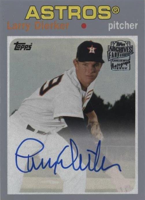 2019 Topps Archives - Fan Favorite Autographs 1971 Design Larry Dierker ...