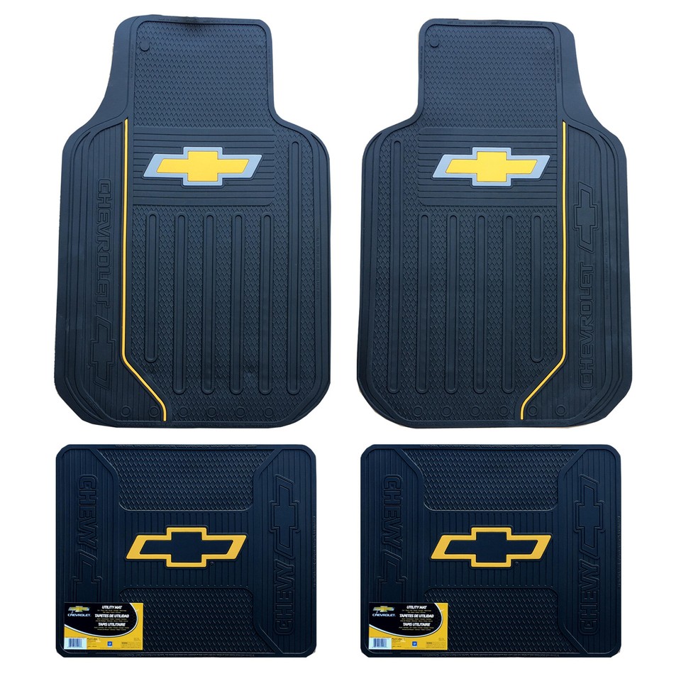 Chevy Bowtie Car Truck Front Back Floor Mats / License Plate Frame ...