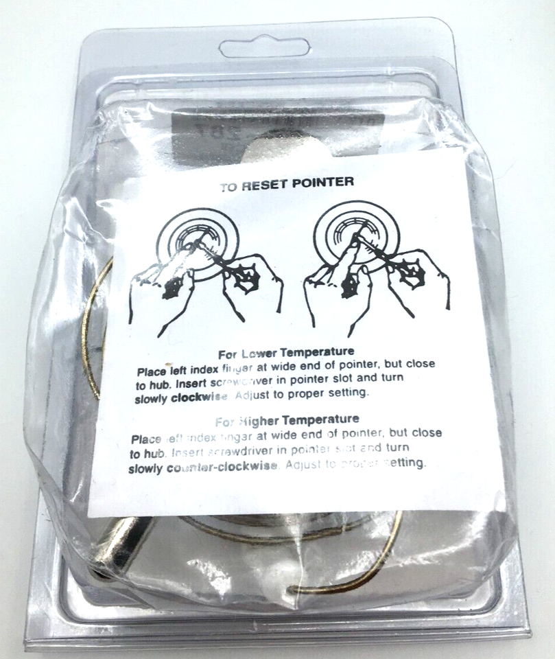 Weiss Remote Reading Dial Thermometer 2-1/2" Dial, Hanging Bracket B14 ...