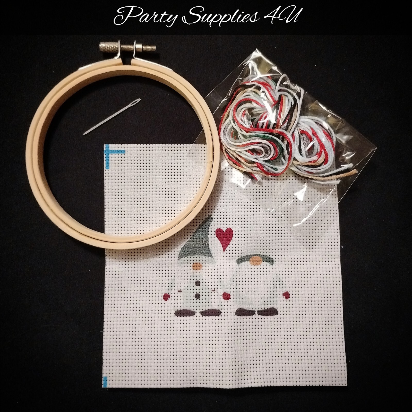 Gonk Christmas Cross Stitch Kit With Loop/Craft/Stocking Filler/Gift ...