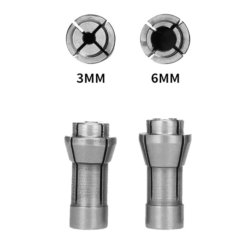 2/4Pack Die Grinder Collet 3MM 6MM Grinding Machine Clamping Collet ...