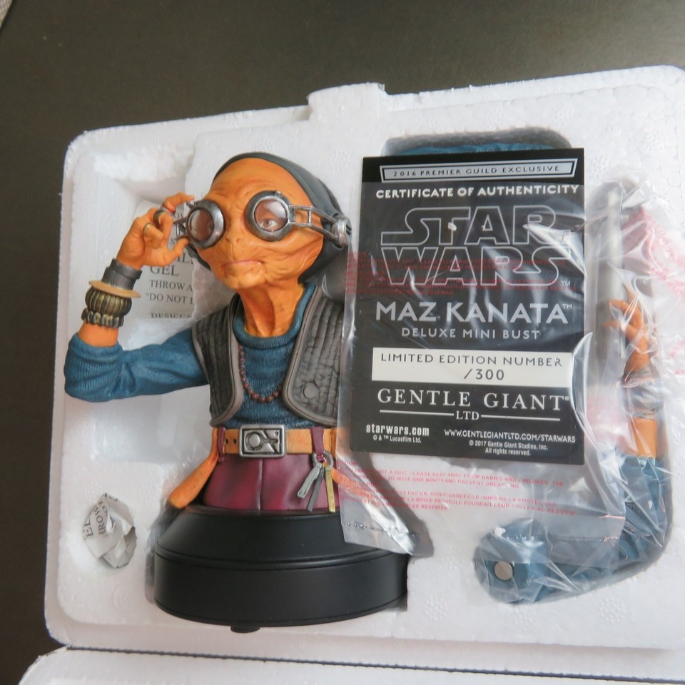 2016 GENTLE GIANT STAR WARS MAZ KANATA MIN BUST AP OR SP 300 - NEW | eBay