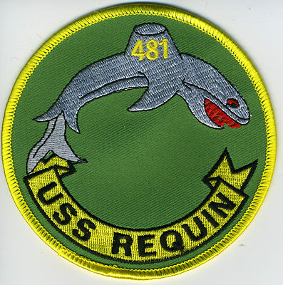 USS Requin SS 481 Grn Bkgnd BC Patch Cat No C6881 | eBay
