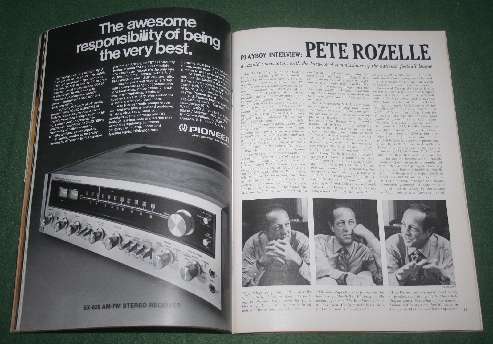 Playboy Oct 1973 POM Valerie Lane Bunnies '73 Ruthy Ross Pete Roselle ...