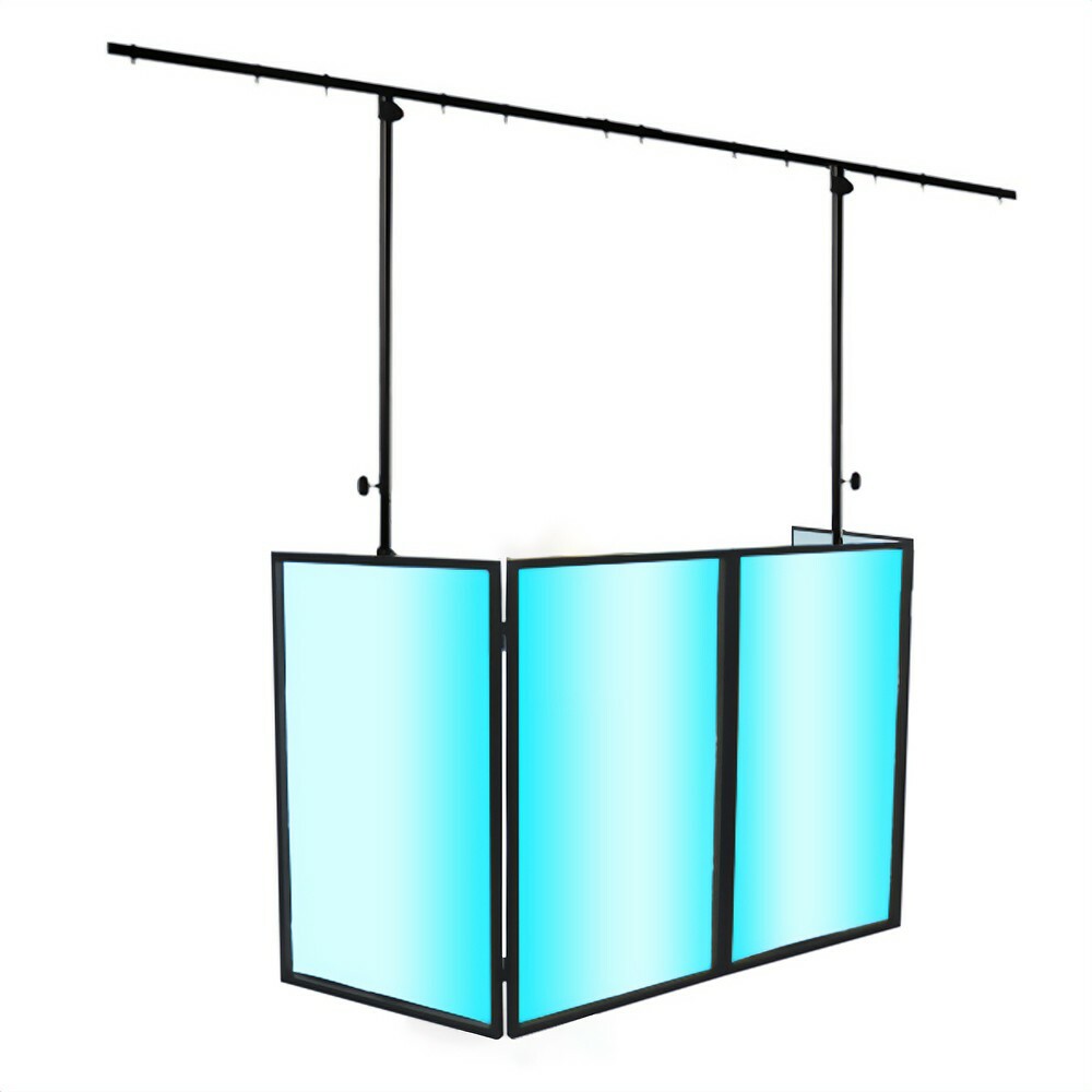 Gorilla DJB300 Complete DJ Disco Booth Stand System w/Carpet Shelf ...