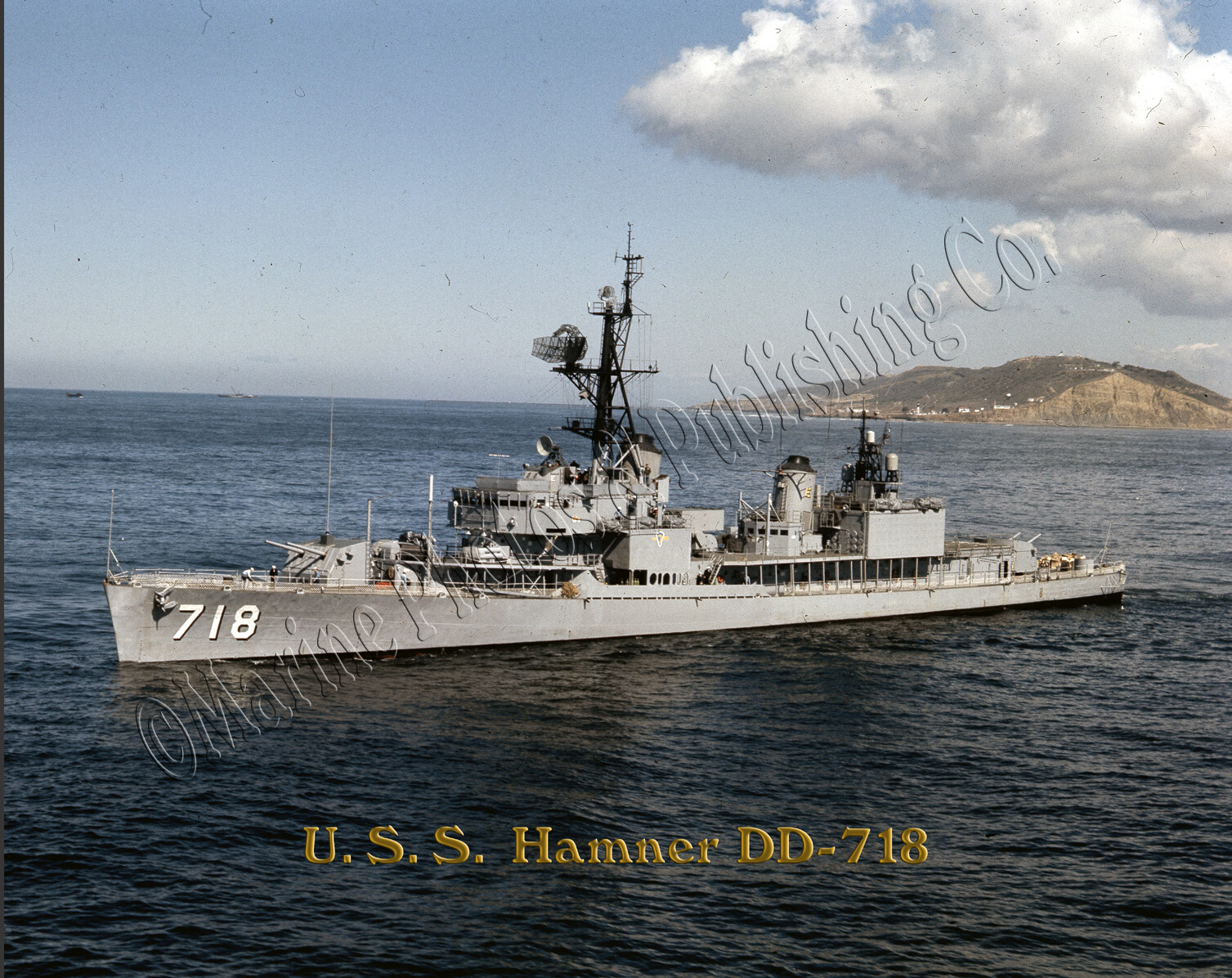 USS HAMNER DD 718 Photo Print Personalized US Navy | eBay