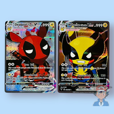 Pikachu Deadpool + Wolverine Marvel/Pokemon Cute Cosplay Doujin ACG ...