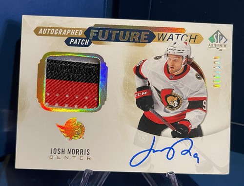 Josh Norris SP Authentic Future Watch Patch Auto /100 | eBay