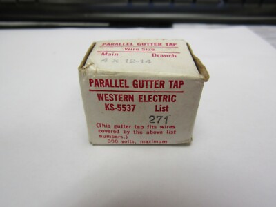 FRANKEL ELECTRICAL KS-5537 GUTTER TAP WIRE CONNECTORS LIST 263 | eBay