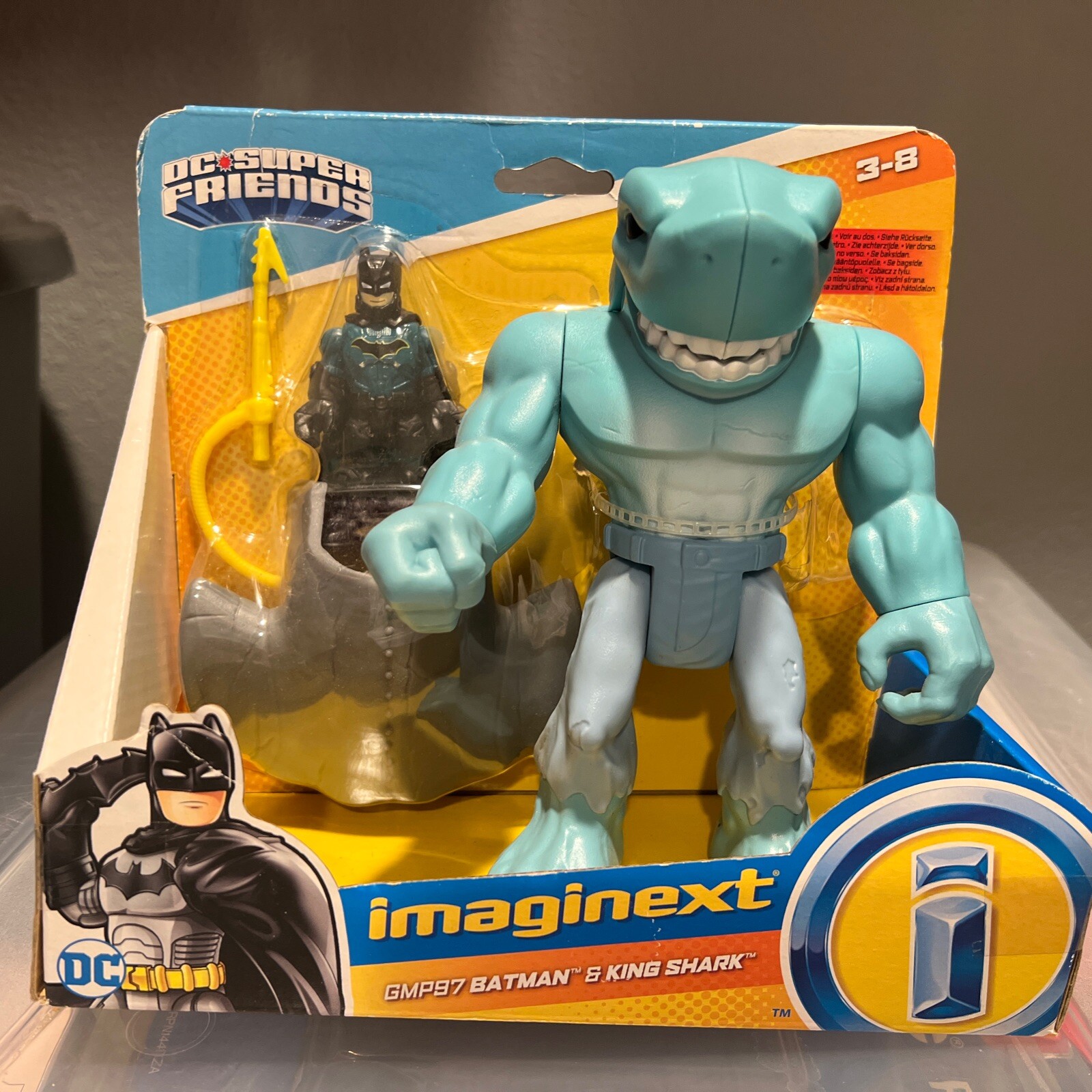 Imaginext DC Super Friends BatMan & King Shark - Brand New & Hard To ...