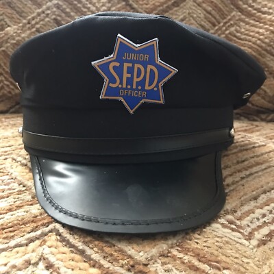 Halloween San Francisco Junior Toy Police Officer Badge Uniform Cap Hat ...