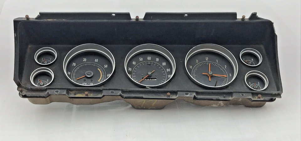 1967 Impala Tach Gauge Cluster Clock Tachometer Clock Instrument Panel ...