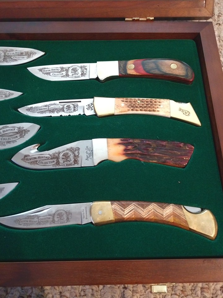 North American Hunting Club Hunting Heritage Collection 8 Pc Knife Set ...