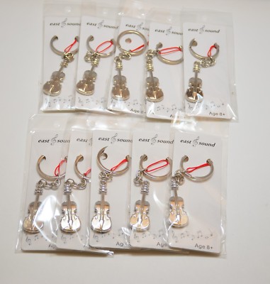 Silver Violin or Viola Keychain Perfect Gift, 10 pack | eBay