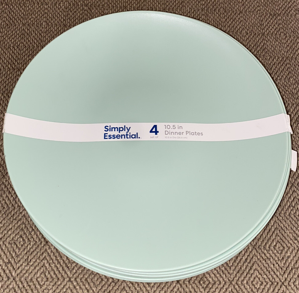 8pc Simply Essential Mint Dinner Plate Lot - Includes 2/4pks NWT 🆓📦🇺🇸 ...