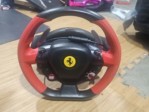 Thrustmaster Ferrari 458 Spider Racing Wheel Pedals and Original Box ...