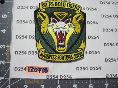 USAF AIR FORCE Squadron Patch 391st FIGHTER SQDN Bold Tigers Mtn Home ...