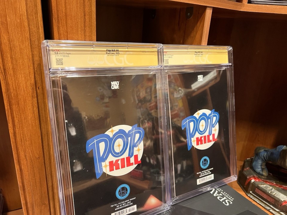 Pop Kill #4 SET CGC SS 9.8 Signed By Will Jack Cover A + B LE Virgin ...