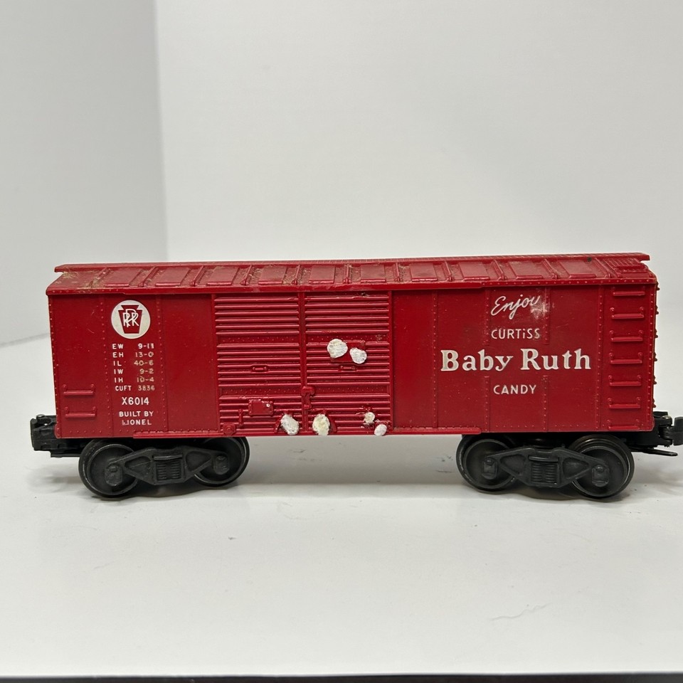 Lionel X6014 Curtis Candy Baby Ruth O Scale Box Car Red Train Model ...
