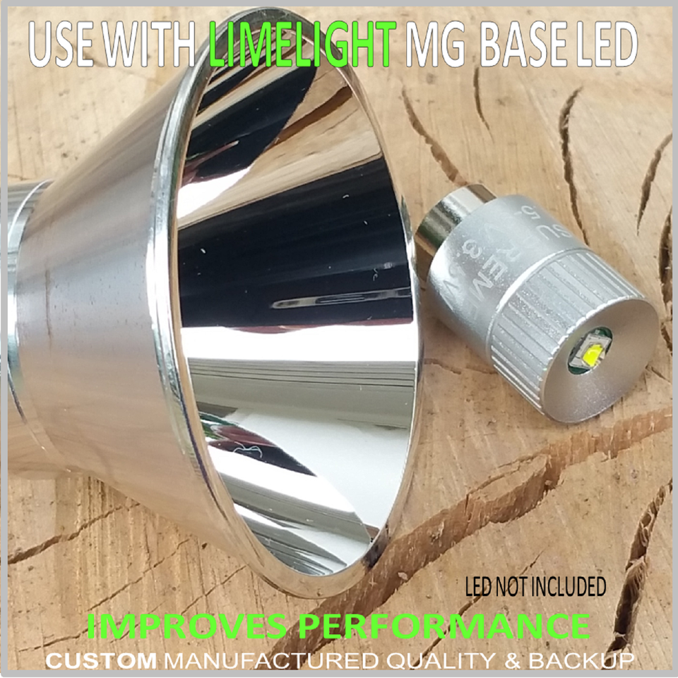 MAGLITE UPGRADE PARABOLIC REFLECTOR FLASHLIGHT TORCH C & D SIZE ...