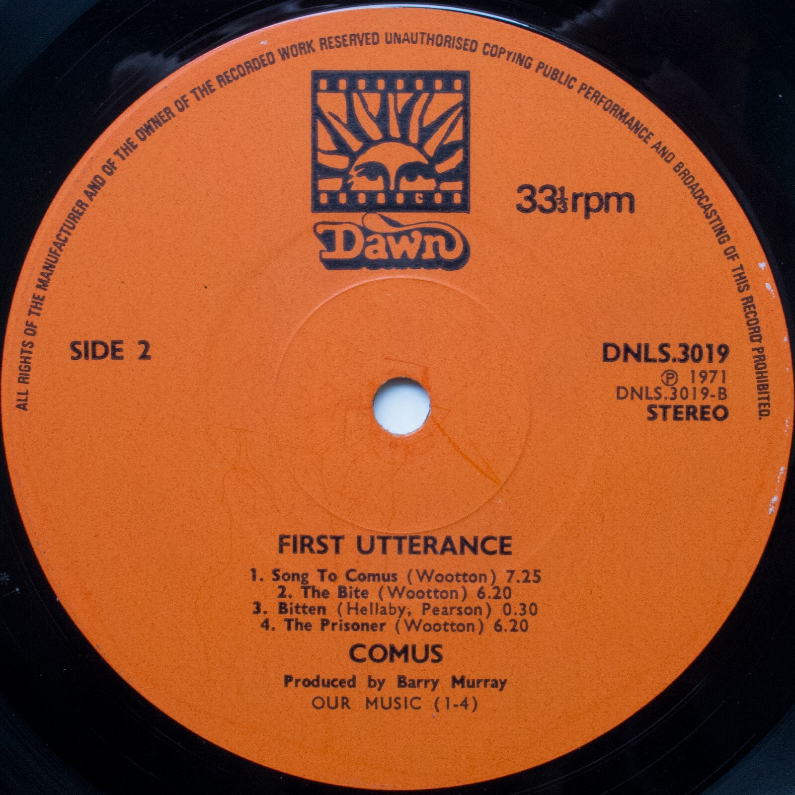Comus ‎– First Utterance (Dawn) 1st edition | eBay