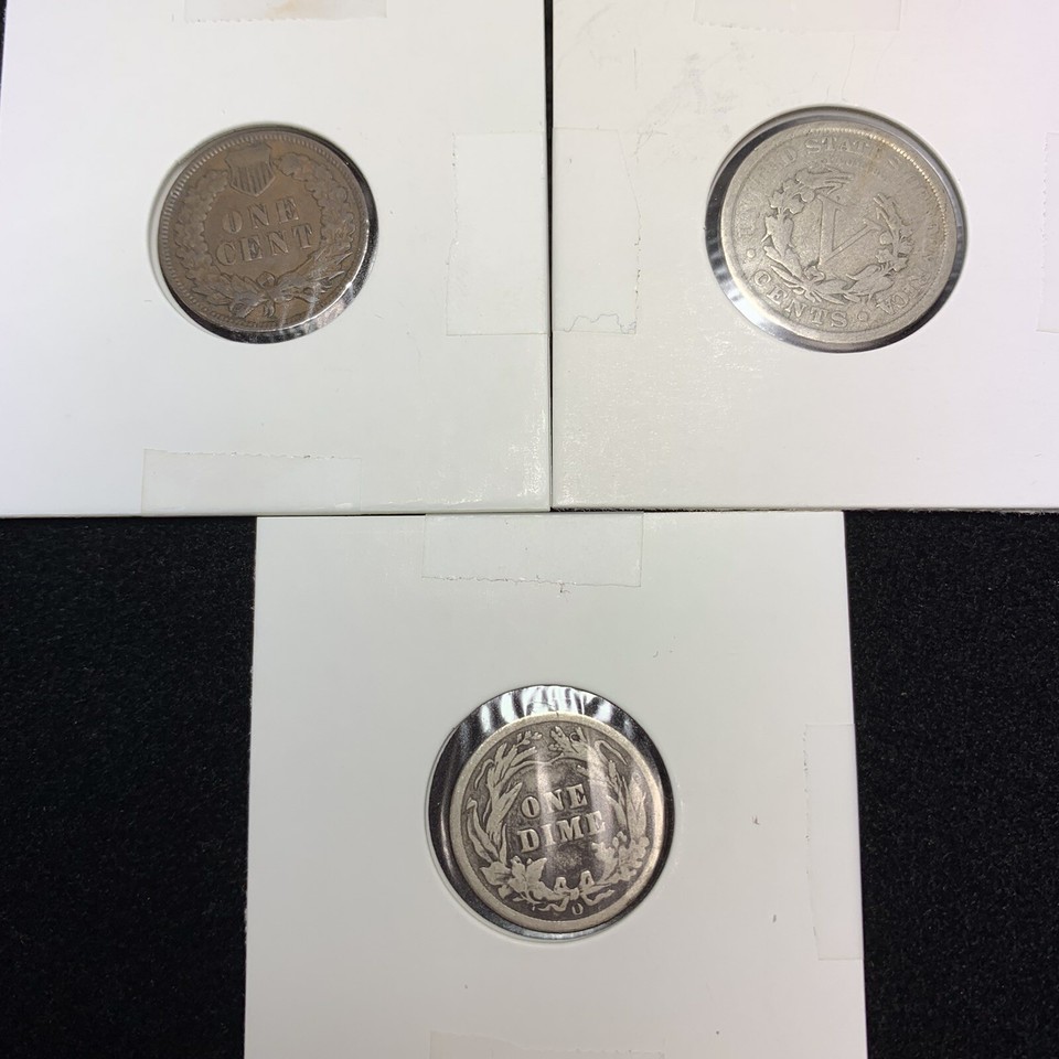 1907 US Coin Year Set 3 Coins | eBay