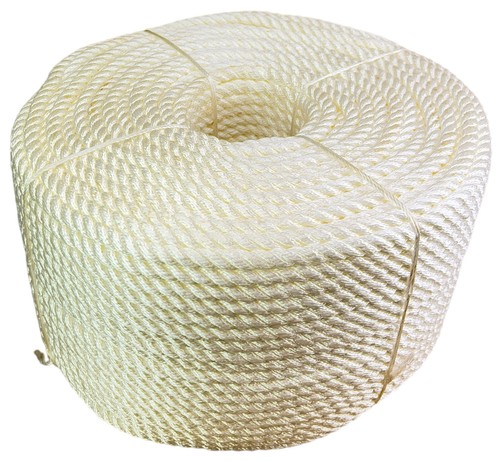 3 Strand Nylon Rope White Mooring Anchoring 6 8 10 12 14 16 18 20 24 28 ...