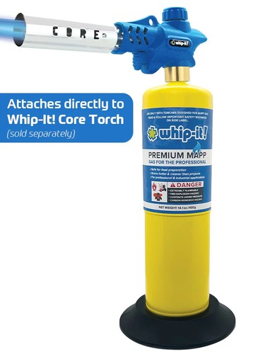 Whip It Brand 2 pk MAPP MAP PRO Gas Fuel Cylinder ,Hotter than Propane ...