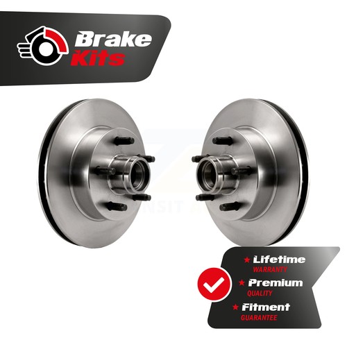 Front Disc Brake Rotors Hub Pair For 1995-2001 Ford Ranger 1998-2001 ...