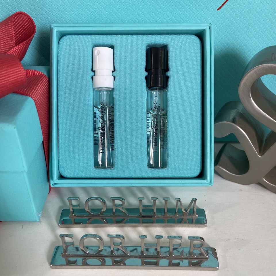 Tiffany&Co Love Him Her 0.04 fl oz Blotter Cards 2019 Catalog Gift Bag ...