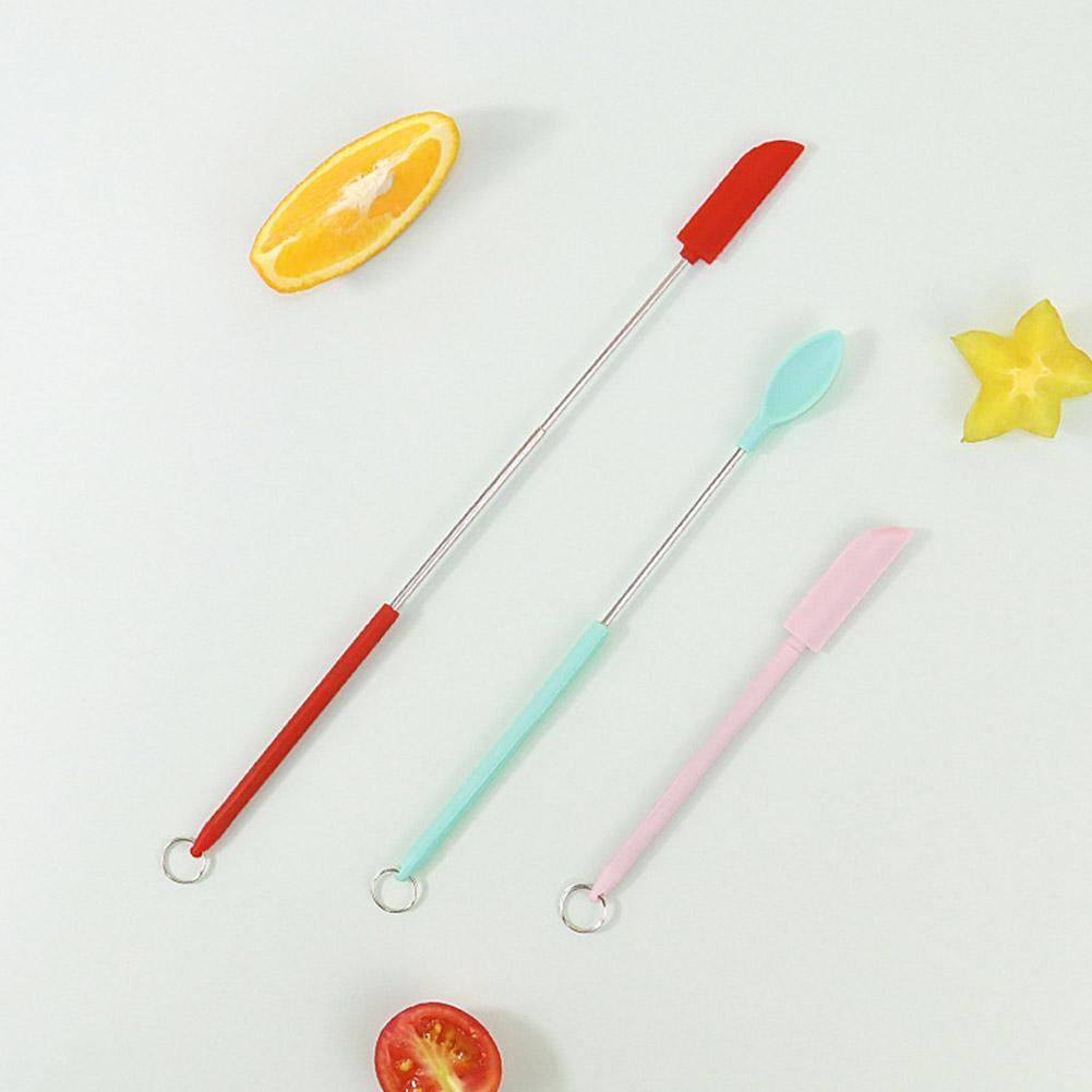 Mini Silicone Telescopic Spatula Multipurpose Double-Headed Cream Cake ...