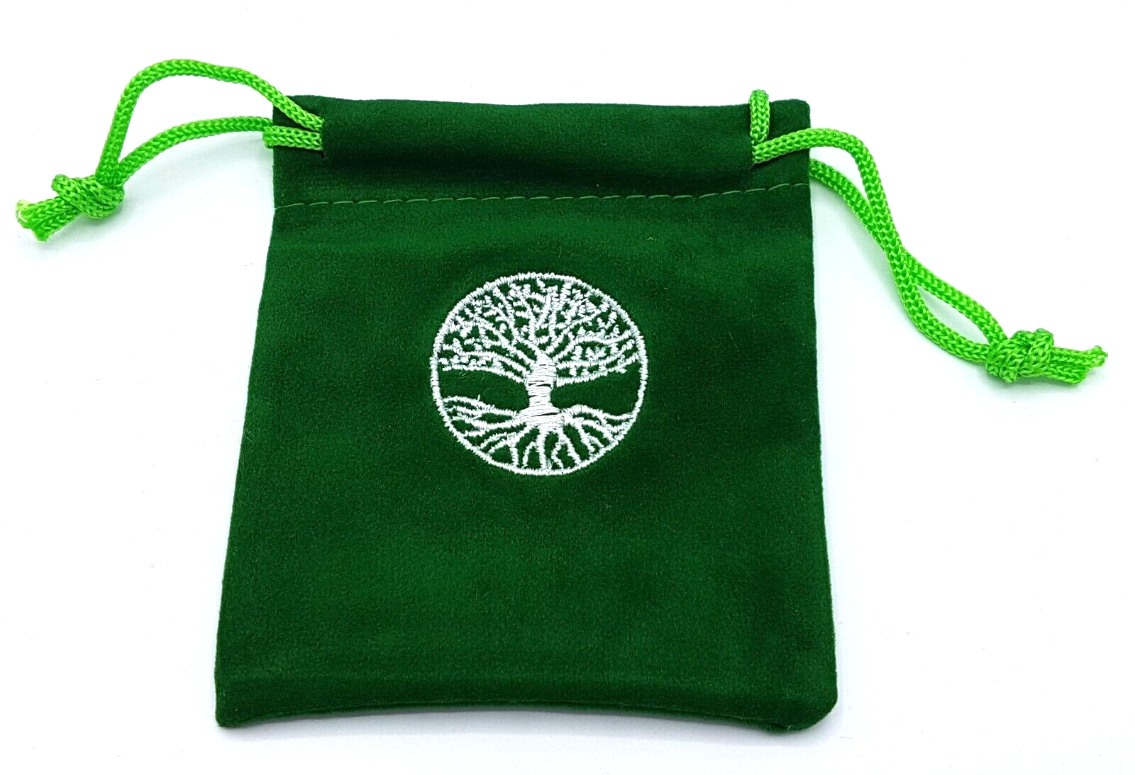 Embroidered Velvet Pouch with Tree of Life - Green 10 x 8 cm (New) | eBay