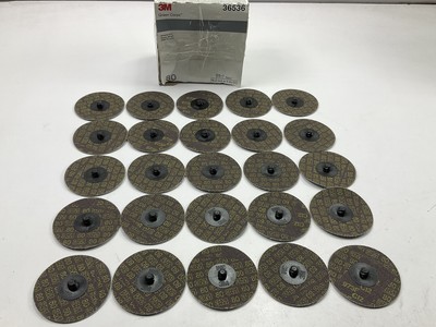 25 Pack - 3M 36536 3" Green Corps Roloc Abrasive Grinding Discs 80 Grit ...