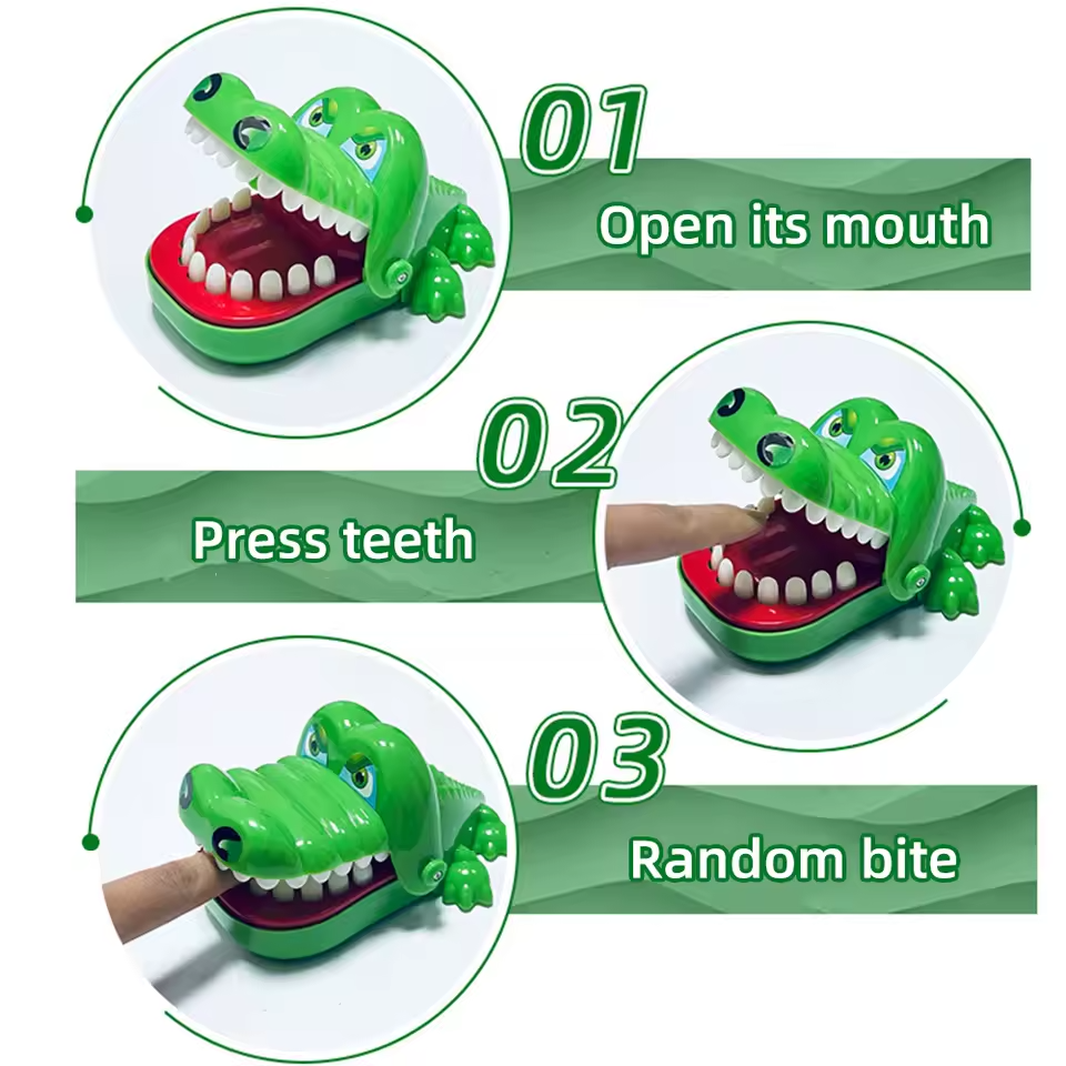 Crocodile Dentist Bite Finger Game Toy for Kids | Funny Reaction ...