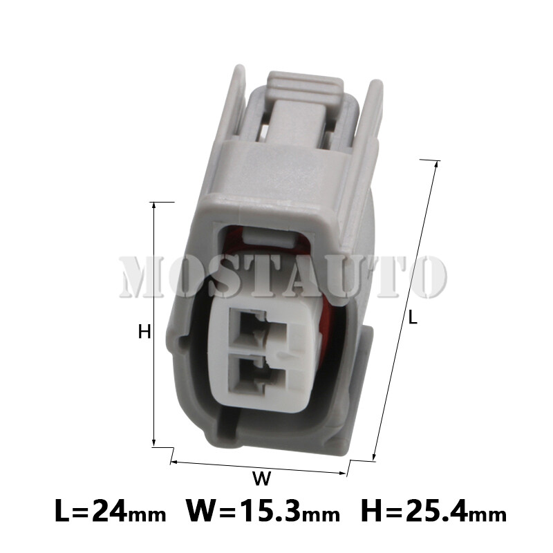For Honda Toyota RDX Injector 2-Pin Female Connector with Terminals and ...