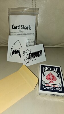 Vintage CARD SHARK Magic Trick Gag Illusion Prop Deck Complete | eBay