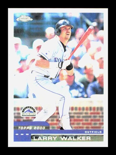 2000 Topps Chrome Refractor Larry Walker #150 Short Print SP Colorado ...