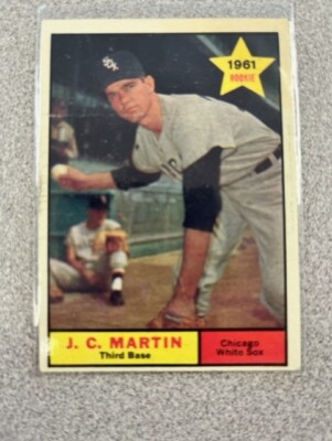 1961 Topps - #124 J.C. Martin. Rookie Card. Near mint or better. Free ...