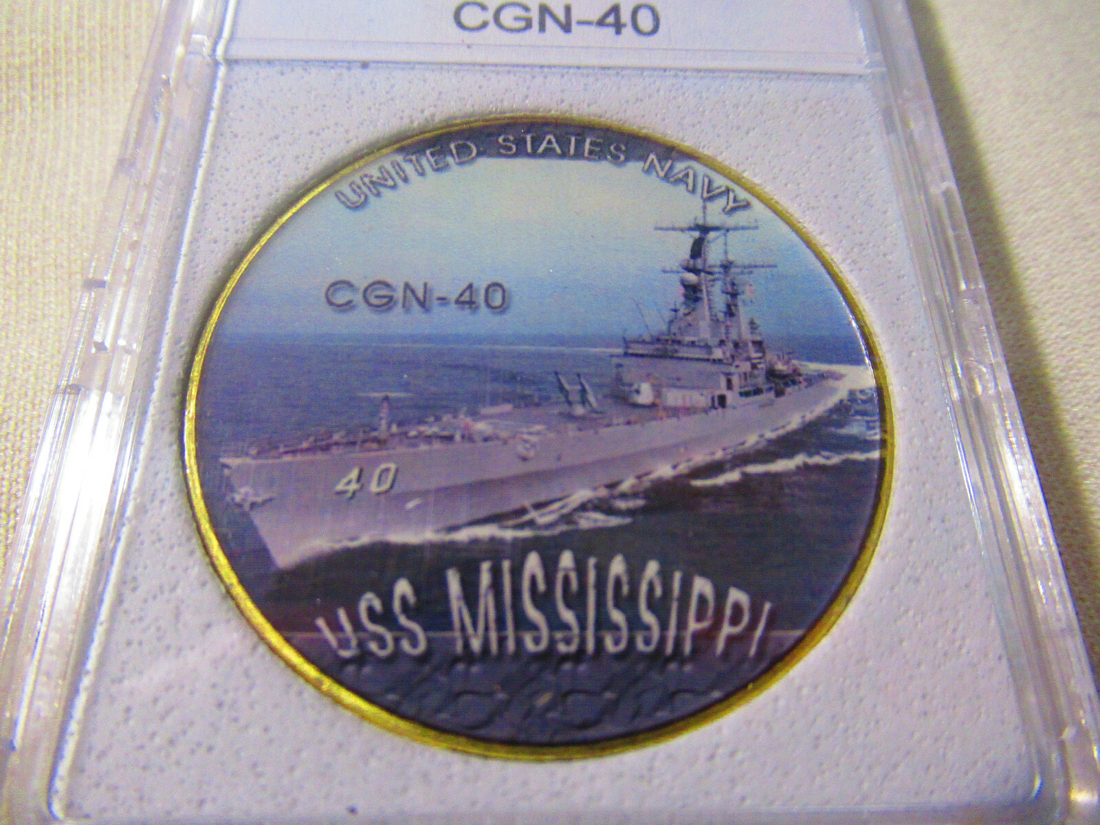 US NAVY - USS MISSISSIPPI (CGN-40) Challenge Coin | eBay