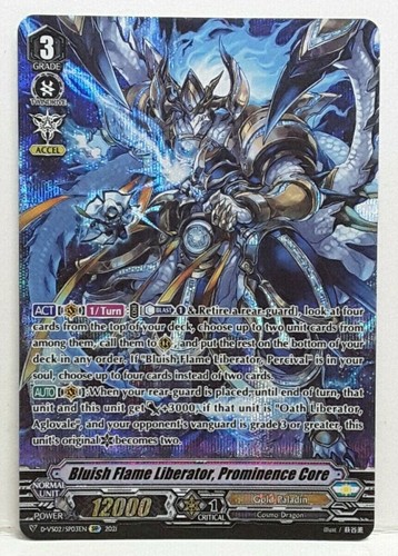 Cardfight Vanguard Bluish Flame Liberator, Prominence Core D-VS02/SP03EN SP | eBay