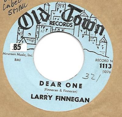 LARRY FINNEGAN-OLD TOWN RECORDS-DEAR ONE/CANDY LIPS VG+ COND!! | eBay