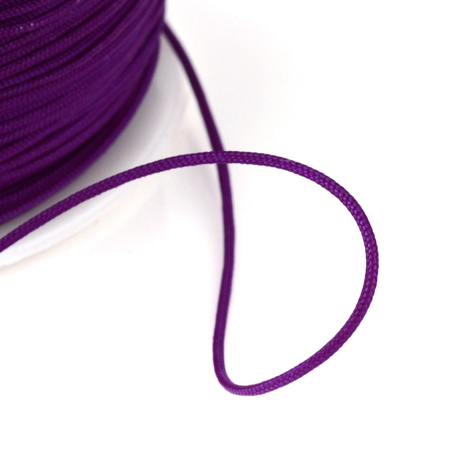 Purple Imitation Silk String Thread Braided Nylon Cord 0.8mm about ...