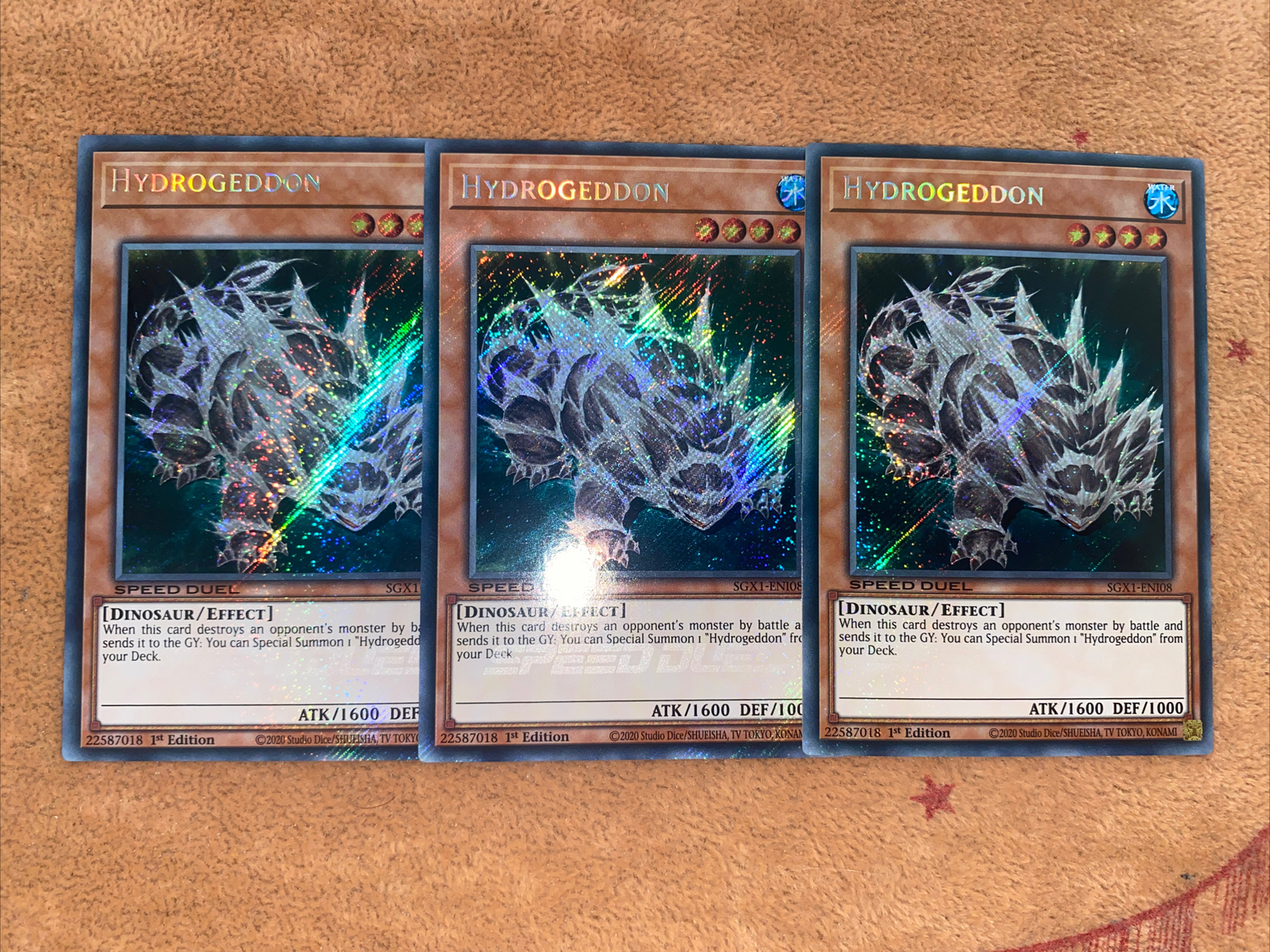 🔥 3x Yugioh Hydrogeddon SGX1-EN108 Near Mint SECRET RARE PLAYSET | eBay
