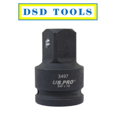 US PRO Tools Impact Socket Adaptor Step Up Adapter 3/4 Inch F to 1 Inch ...