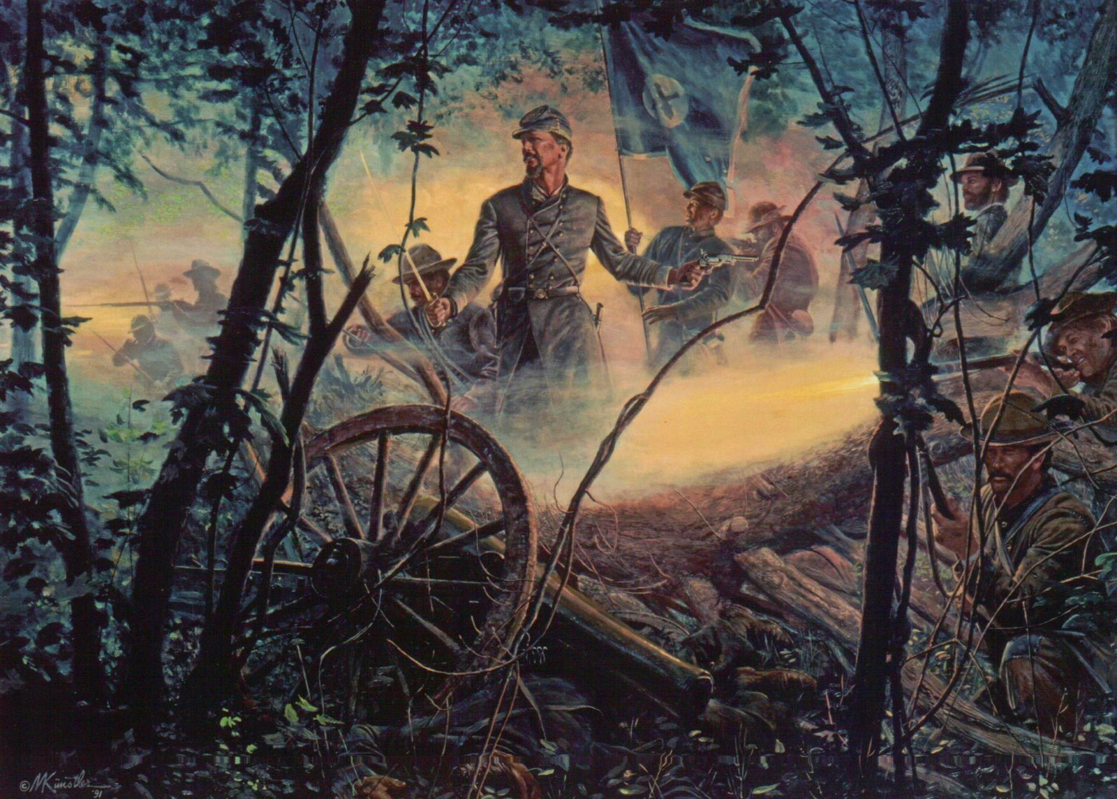 Confederate Troops & Brigadier Gen. Patrick Cleburne Military Civil War ...